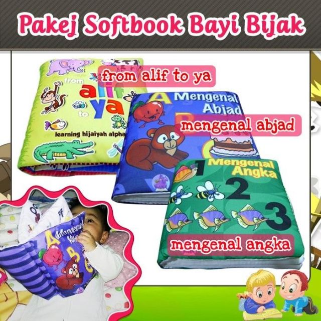 🔥 READY STOCK 🔥PAKEJ SOFTBOOK BAYI BIJAK BUKU PERTAMA ANAKKU BIJAK ...