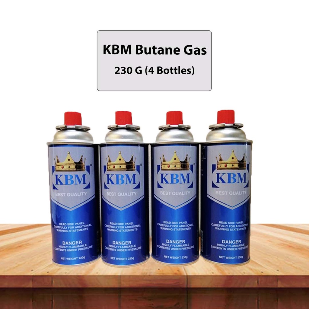 KBM Butane Gas (4 bottles) | Shopee Malaysia