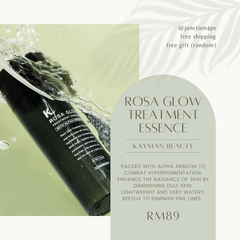 [Free Gift] Kayman Beauty Rosa Glow Treatment Essence | Shopee Malaysia