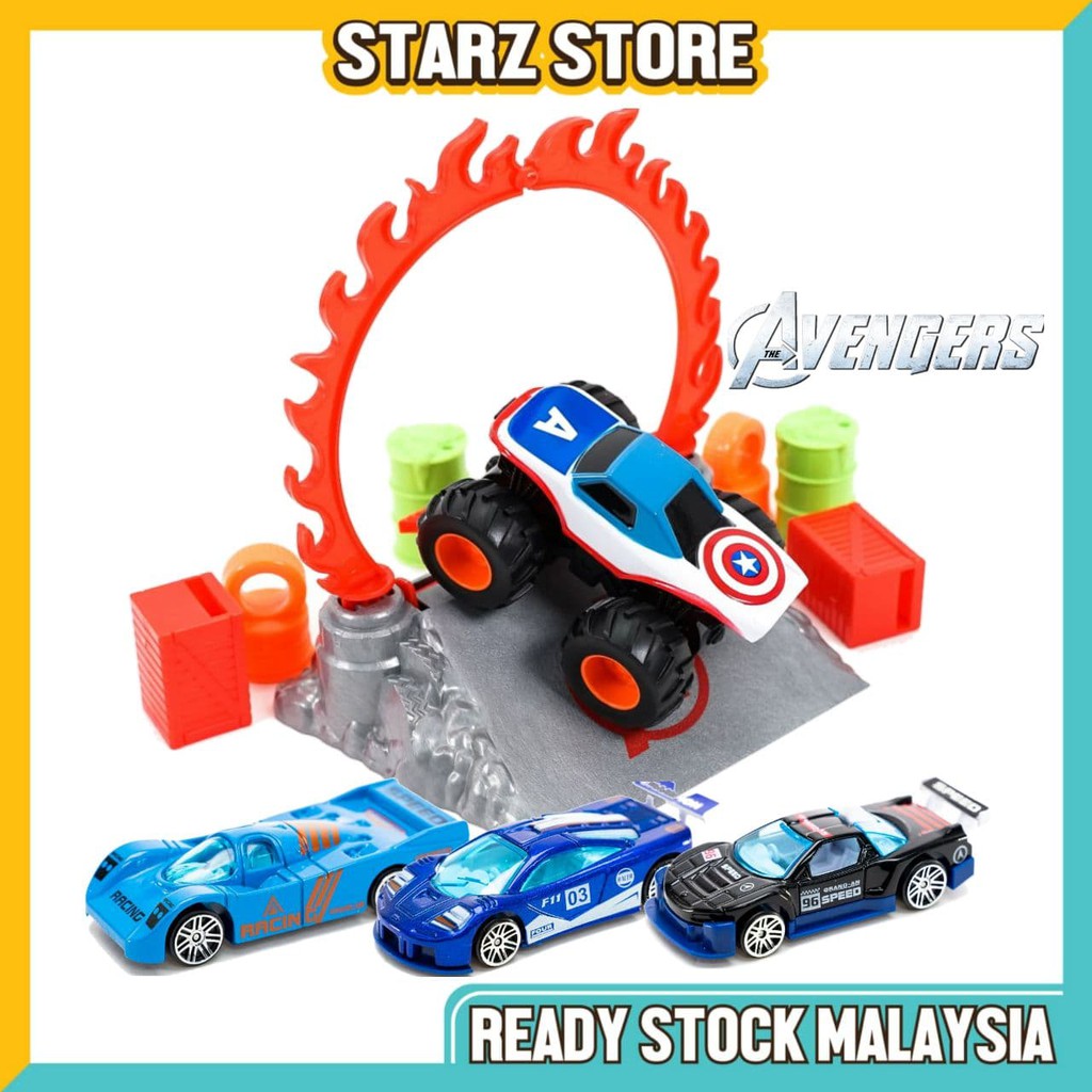 Avengers Monsters Truck Railway Playset Die-Cast Car toys for boy kid ...