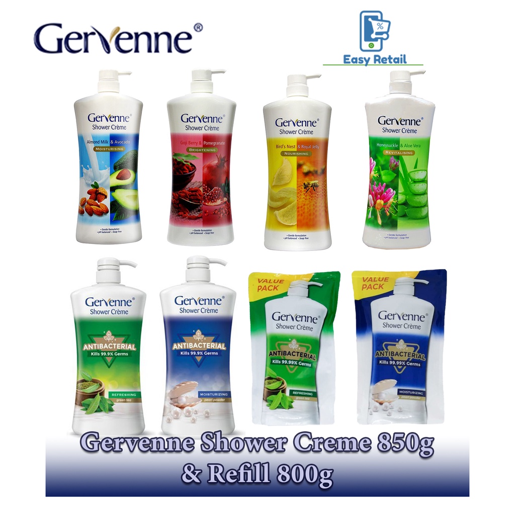 Gervenne Shower Creme 850g & 800g Refill | Shopee Malaysia