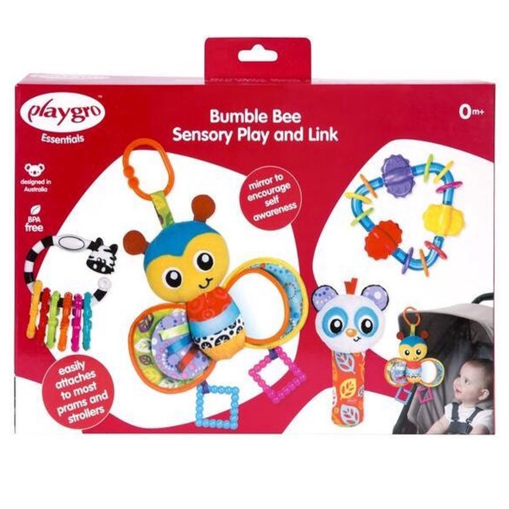 (PG0187221167) Playgro, Bumble Bee Sensory Play and Link | Shopee Malaysia