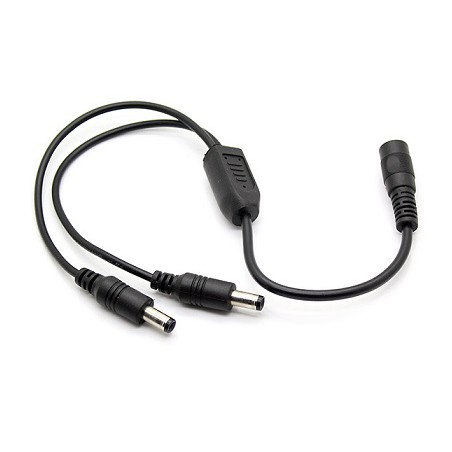 2-Way Splitter CCTV Camera DC 5.5*2.1mm Power Connector Cable | New PGMall