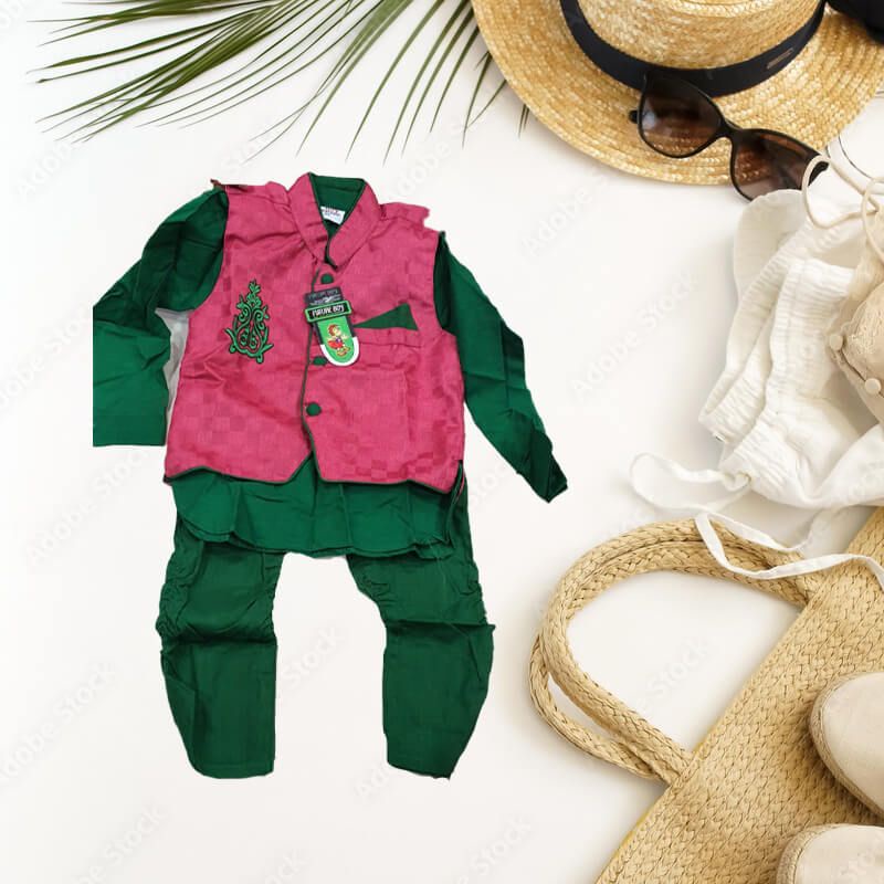 Traditional Indian Design Boys Kurta / Jippa Set with Pant | Shopee ...
