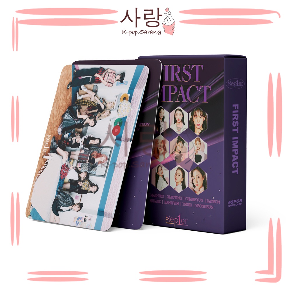 55pcs Kep1er First Impact LOMO Card Set Collection Kpop Yujin Mashiro Xiaoting Chaehyun Dayeon ...