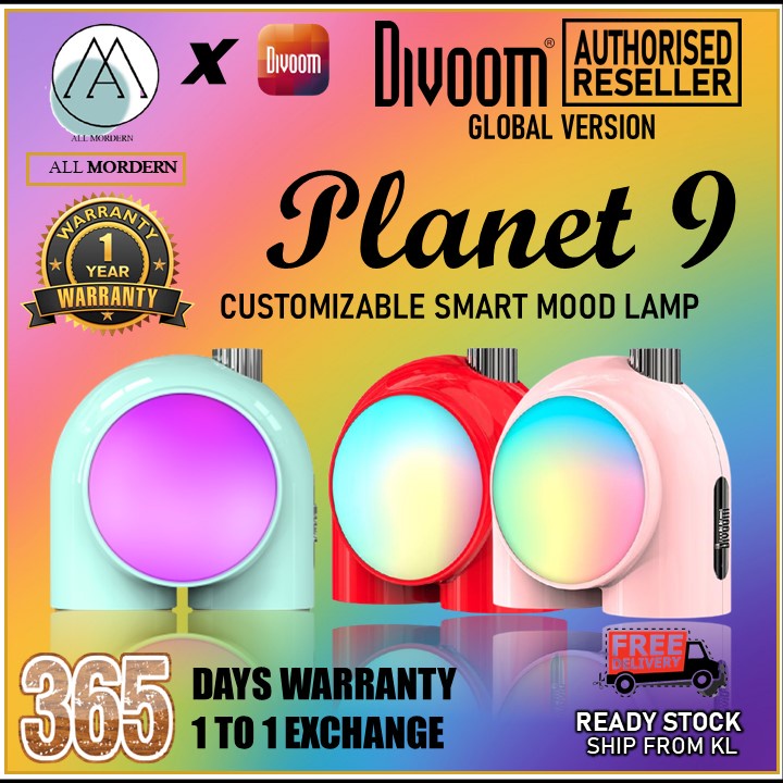 [Authentic] Divoom Planet 9 Smart Mood Cordless Table Lamp with ...