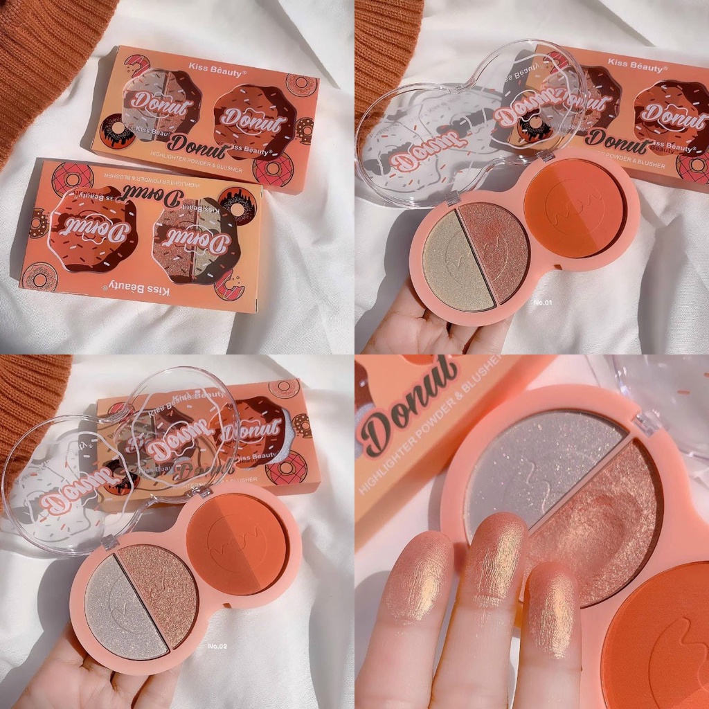 HASAYA GIRL DONUT HIGHLIGHTER POWDER & BLUSHER | Shopee Malaysia