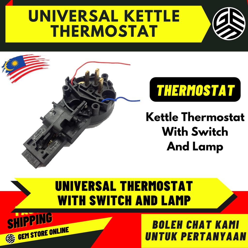 UNIVERSAL Kettle Thermostat / Thermostat Cerek Air Untuk Pelbagai ...