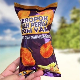 Keropok Ikan Perisa Tomyam Cap Menara | Tum Yum Fish Cracker | 1 Bundle ...