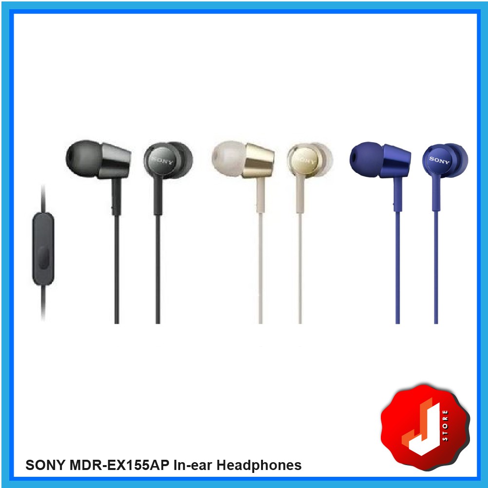 SONY MDR-EX155AP In-ear Headphones | Shopee Malaysia