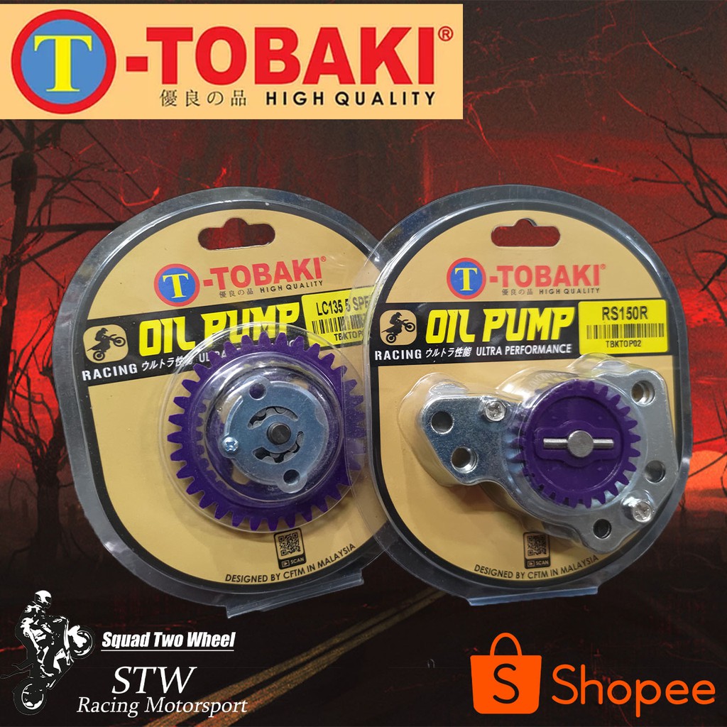 TOBAKI Oil Pump LC135 Y15ZR Racing Oil Pump Set Gear LC135 5 Speed ...