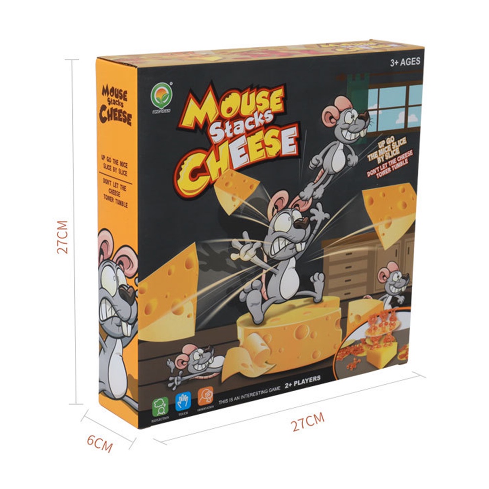 Mouse Stacks Cheese Cake Topple Board Game Multi Player Family and ...