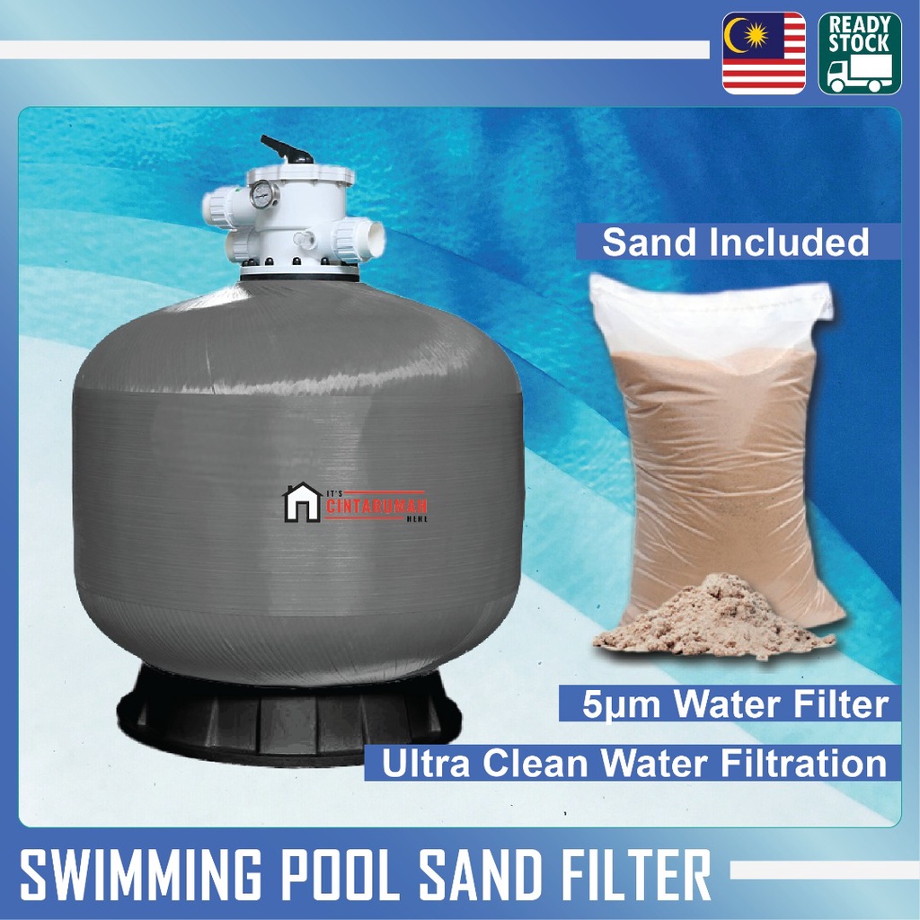 Sand filter Swimming pool filter Penapis air Kolam Renang besar Crystal ...