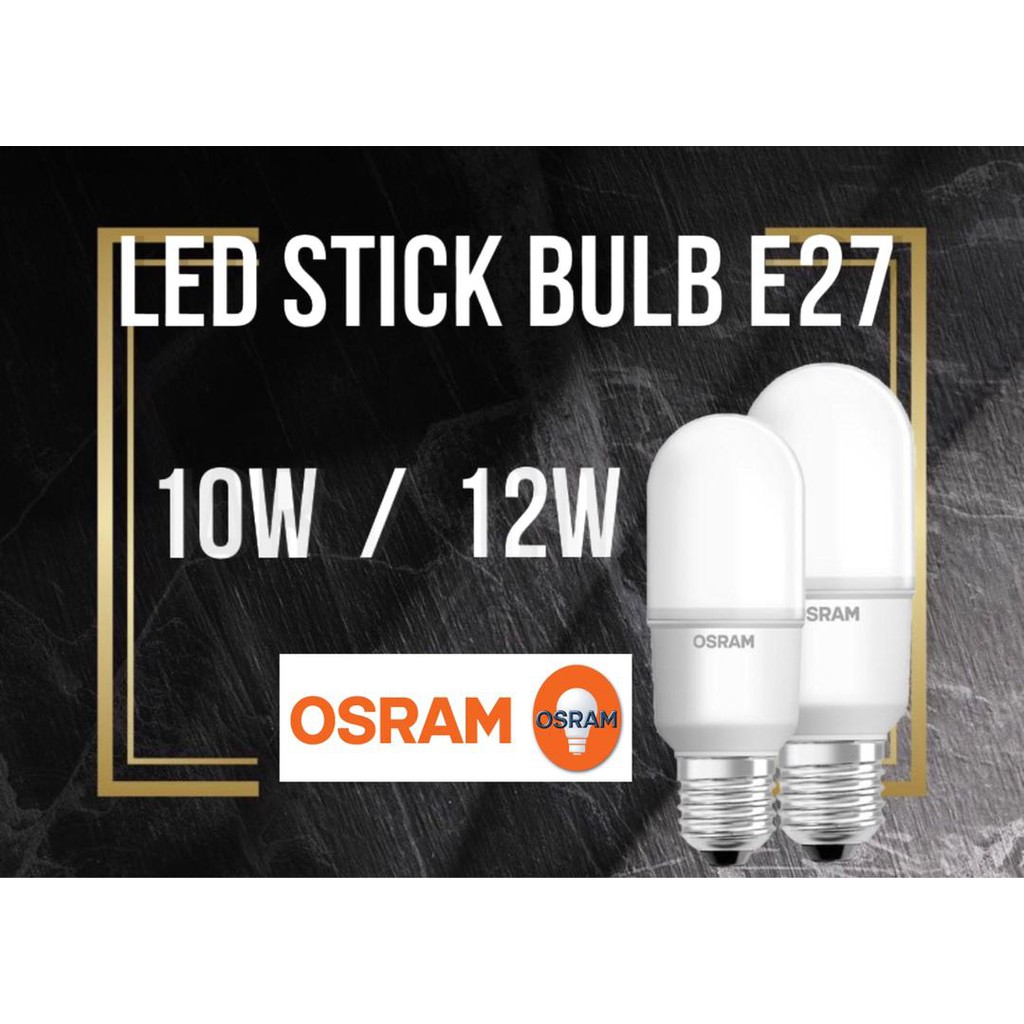 Led Stick Bulb E27 10W / 12W Daylight / WarmWhite / CoolWhite | Shopee ...