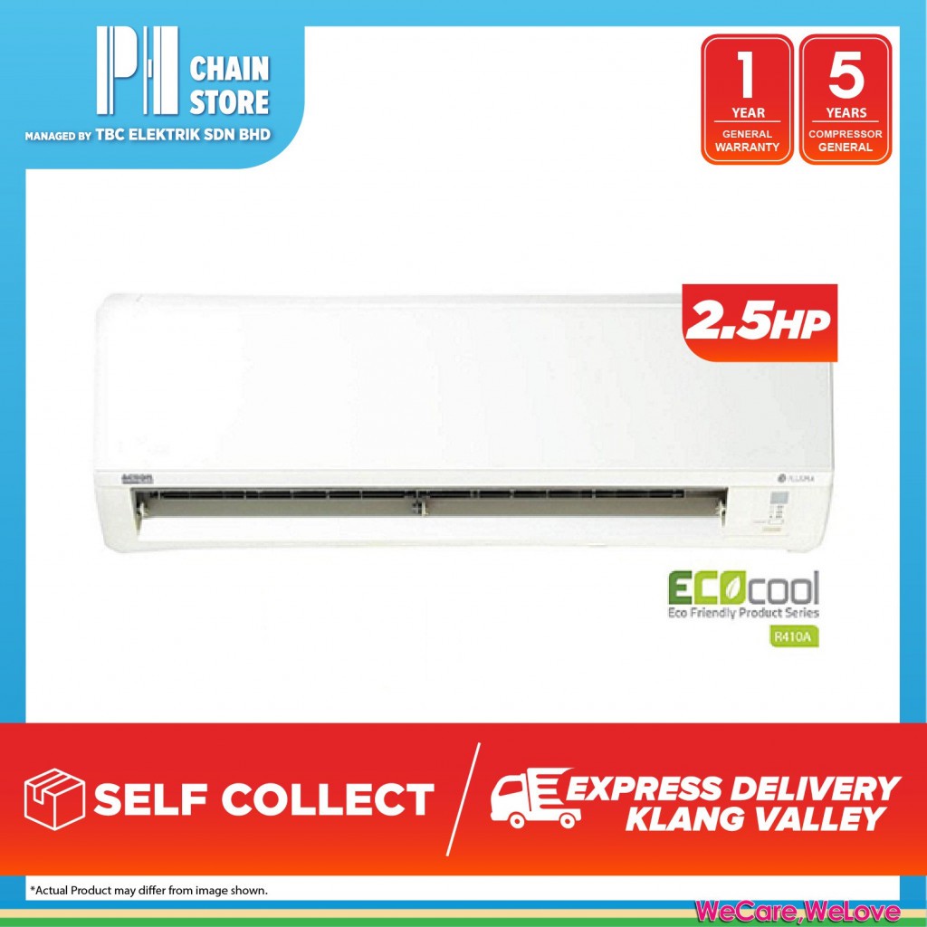 Acson a5wm25s/a5lc25c 2.5hp r410a non-inverter s series air conditioner ...