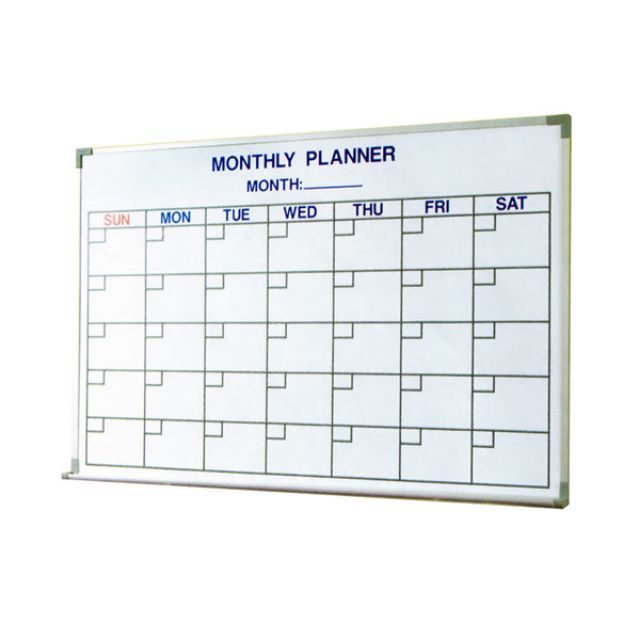 Monthly planner 60cm x 90cm & 90cm x 120cm Magnetic Whiteboard | Shopee ...