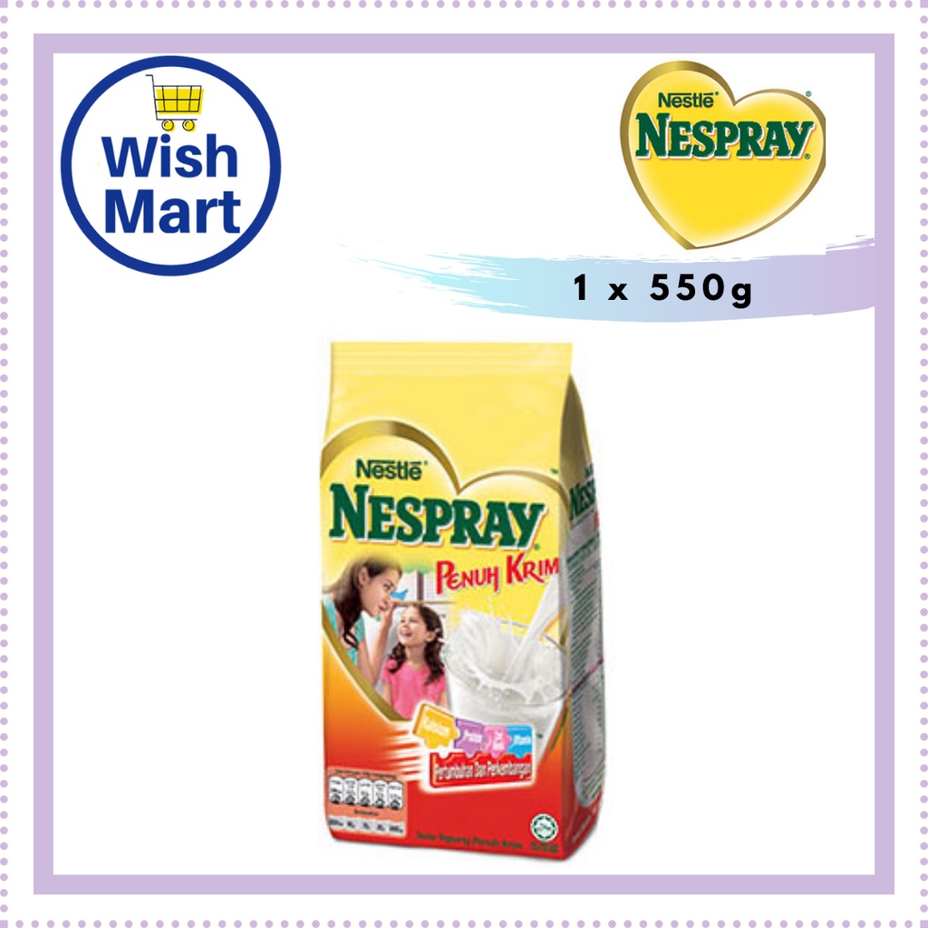NESTLE Nespray Full Cream 550g Powdered Family Milk Drink (WM0211 ...