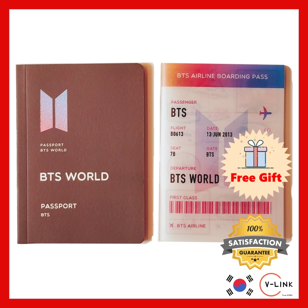 BTS Photo Notebook Passport Design & Transparent BTS Stickers & Free ...