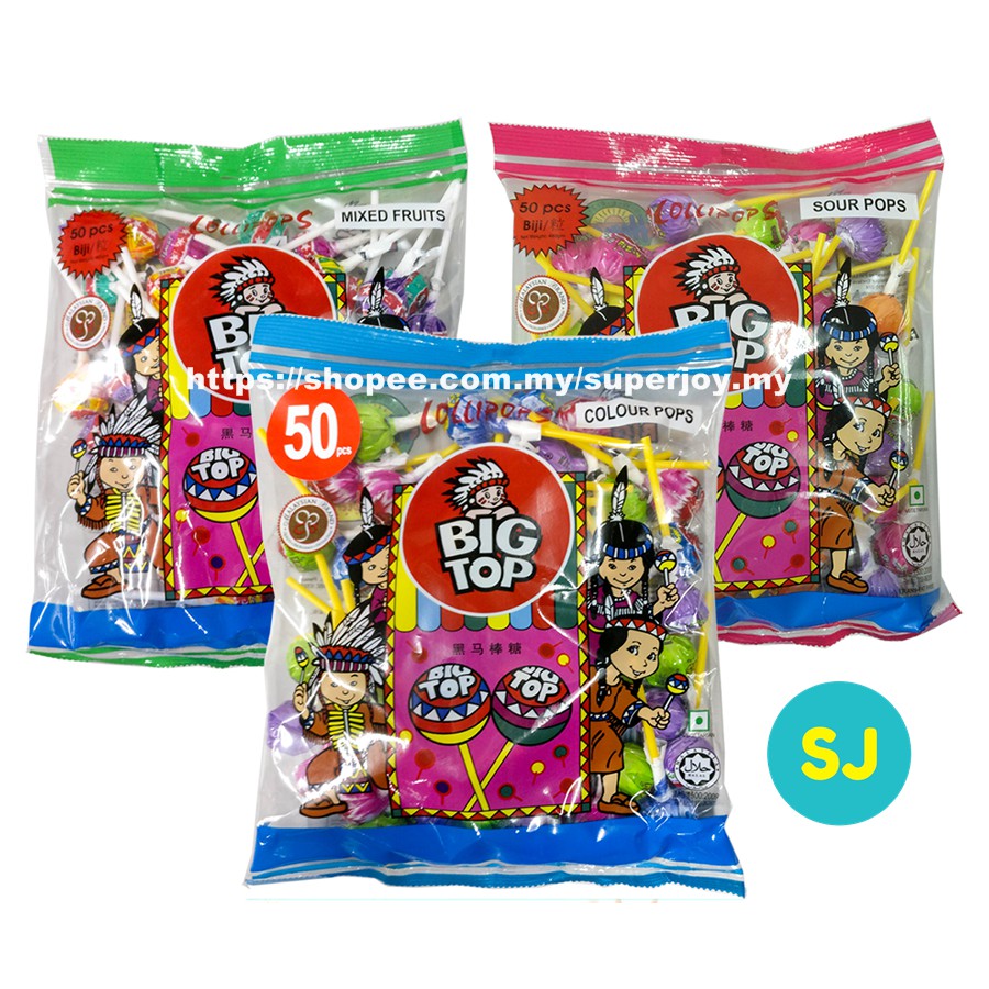 Big Top Lollipops Assorted | Shopee Malaysia