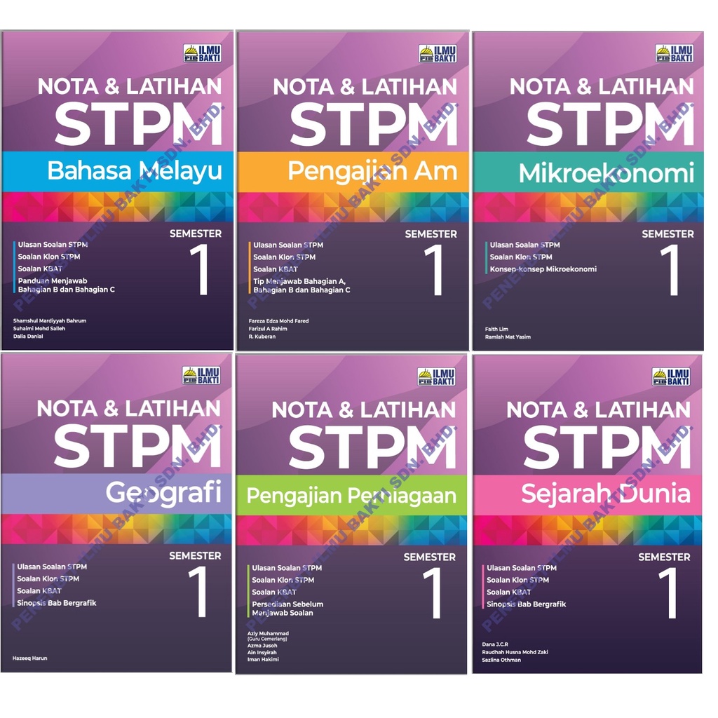 Nota & Latihan STPM Semester 1 (kandungan sila rujuk link: http://anyflip.com/bookcase/rjhmb ...