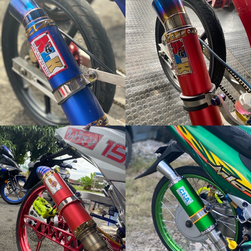 STICKER WRAPPING EXHAUST OPEN MOTOR MATTE | SESUAI EXZOS OPEN | Shopee ...