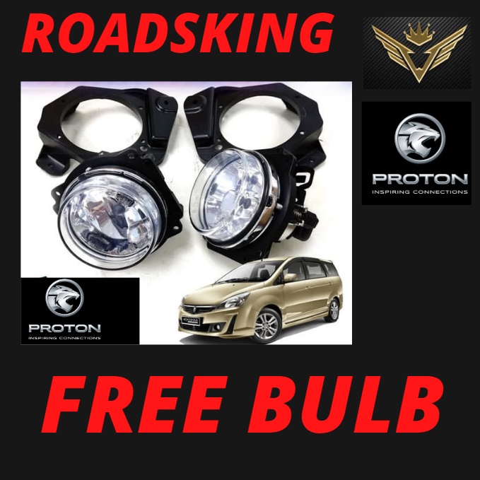 [ FREE BULB ] PROTON EXORA CPS BOLD ORIGINAL OEM FOG LAMP GLASS ...