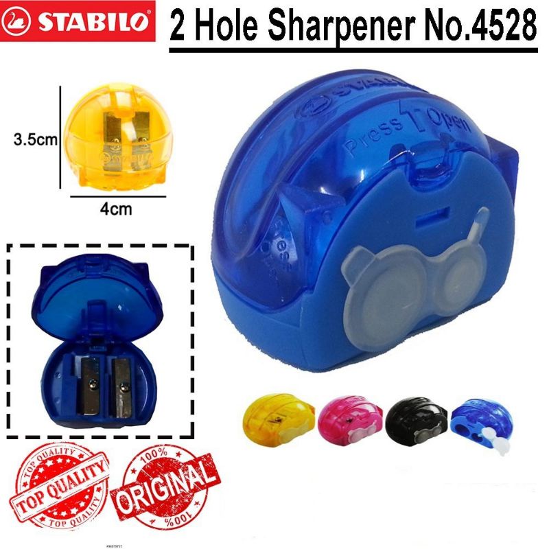 Stabilo Twin Hole Sharpener 4528 ( Jumbo & Normal Hole ) | Shopee Malaysia