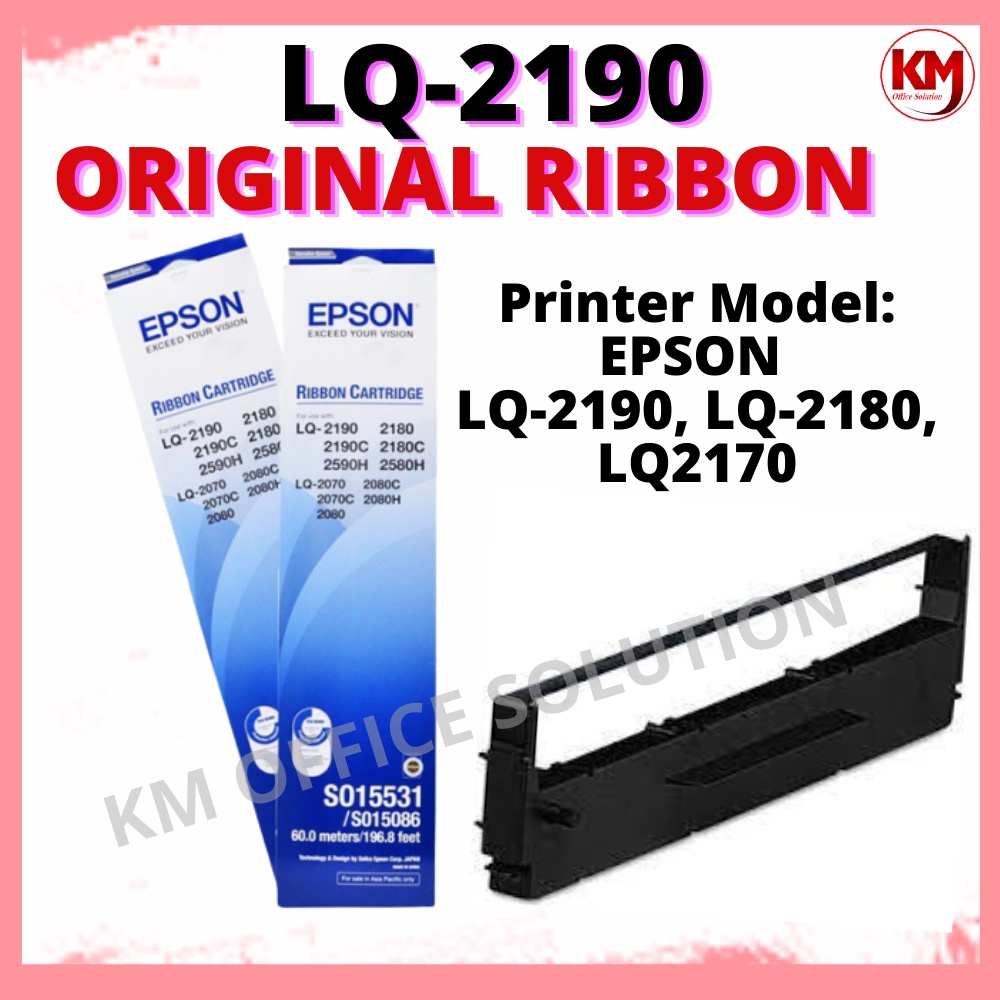 EPSON LQ-2190 RIBBON CARTRIDGE ORIGINAL / S015531/ S015086/ RIBBON ...