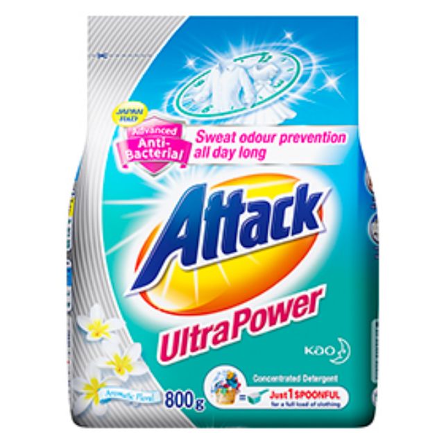 Attack Concentrated Detergent Ultra Power 800g | Shopee Malaysia