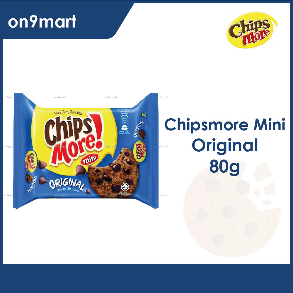 Chipsmore Mini Original Chocolate Chip Cookies 80g | Shopee Malaysia