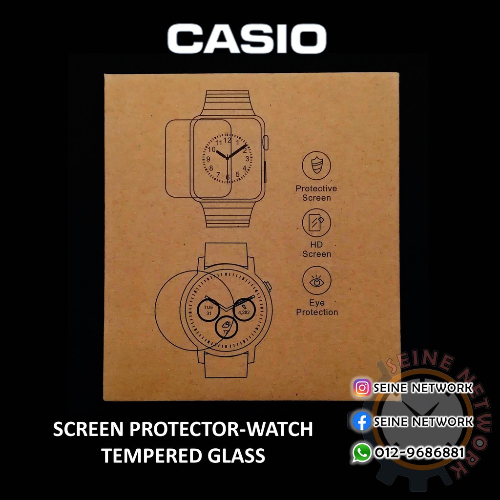[CASIO Screen Protector] Templete Glass Fully Protection | Shopee Malaysia