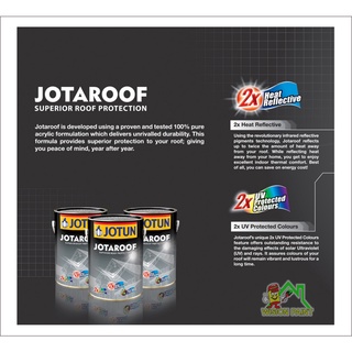 (15L) JOTUN JOTAROOF / SUPERIOR ROOF PROTECTION / ROOF PAINT / CAT ...