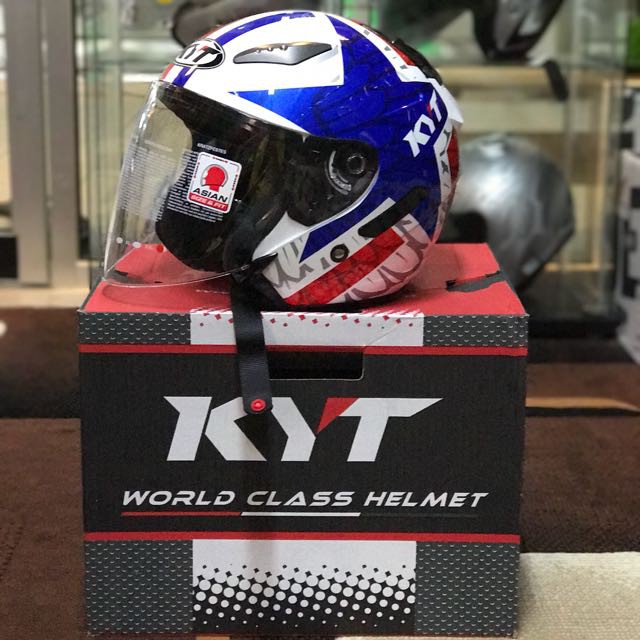 KYT HELLCAT Star White (Open face helmet) | Shopee Malaysia