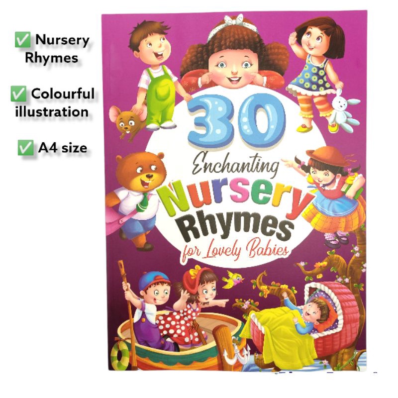 30 Nursery Rhymes for lovely babies (Lullaby)(Buku kanak-kanak ...