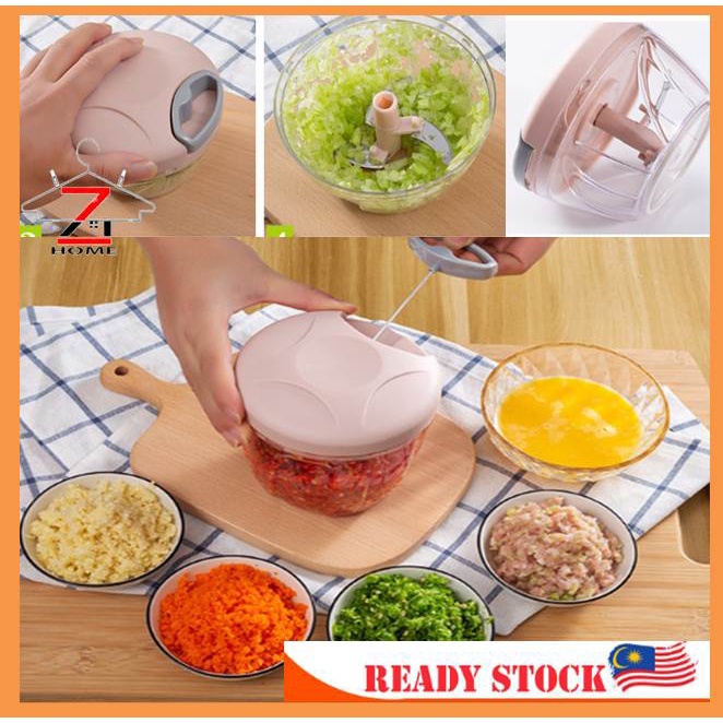 Vegetable Cutter Food Chopper Hand Pull Garlic Cutter Onion Cutter ...