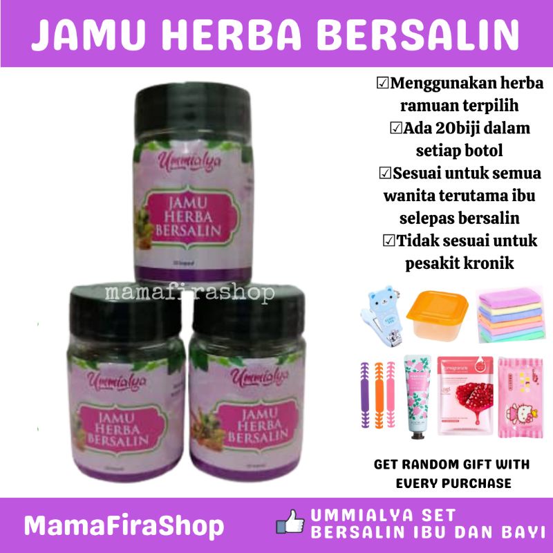 UMMIALYA JAMU HERBA BERSALIN | SET PANTANG | Shopee Malaysia