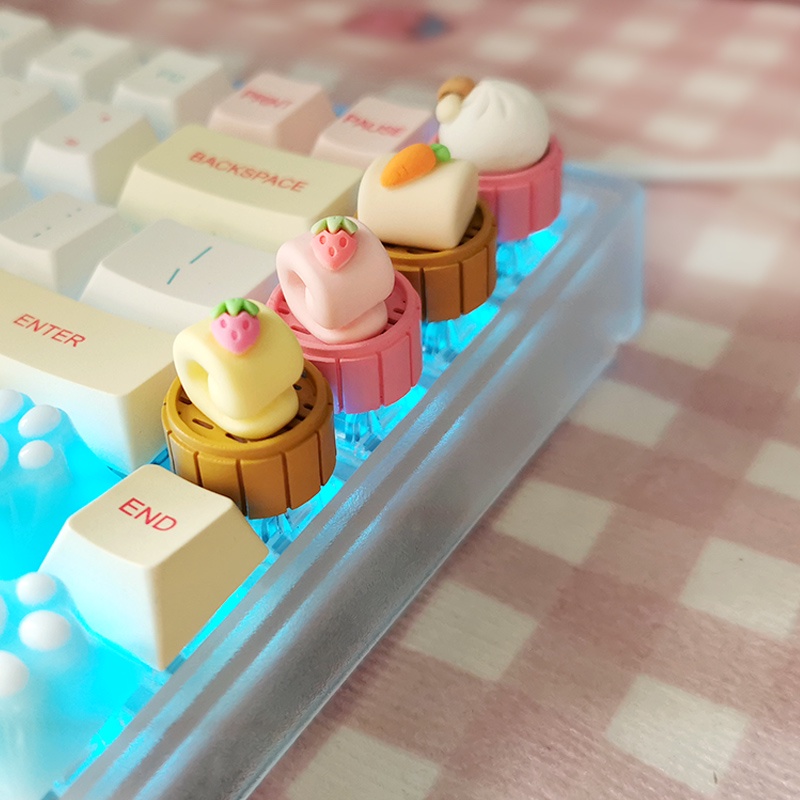 Gourmet Keycap Mechanical Keyboard Dedicated Bun Dumpling Resin ESC ...