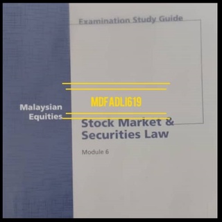 SIDC MODULE 6 & 7 TEXTBOOK AND PAST EXAM PAPER [PDF] | Shopee Malaysia