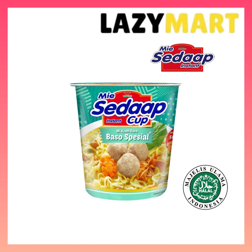 Mie Sedaap Cup Baso Spesial Instant Noodle Halal | Shopee Malaysia