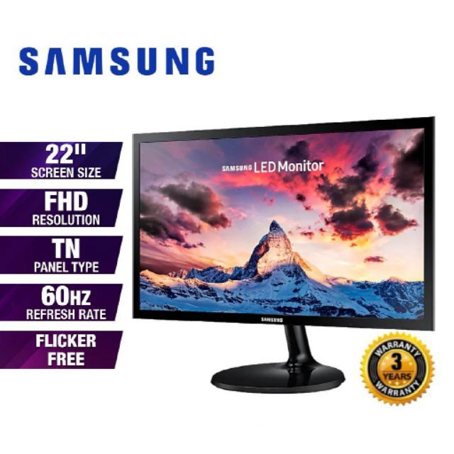 Samsung SF350 S22F350FHE 22" Full HD TN 60Hz 5ms LED Monitor ...