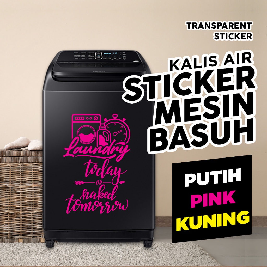 Sticker Mesin Basuh Berwarna (Kalis Air) | Shopee Malaysia