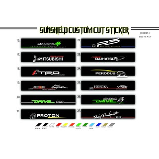 PROTON R3 Front Windshield Sticker / Sticker Tampal Cermin Depan Kereta ...