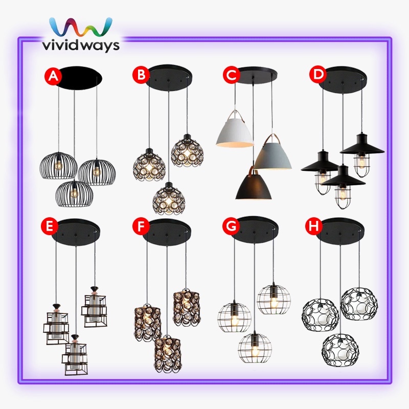 K2 VIVIDWAYS PENDANT LIGHT/PENDANT LAMP/MODERN LIGHTING | Shopee Malaysia