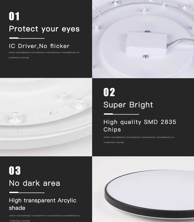 Led Ceiling Lights 220V 15W/20W/30W/50W Ceiling Lamp Panel Light ...