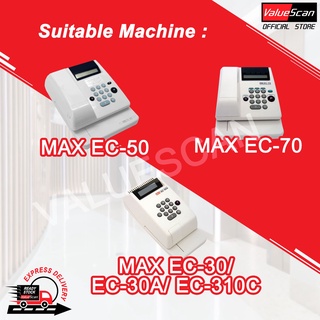 CHEQUE WRITER INK ROLLER ~ MAX EC-30A/ EC-70/ EC-50/ EC-310C/ EC-30 ...