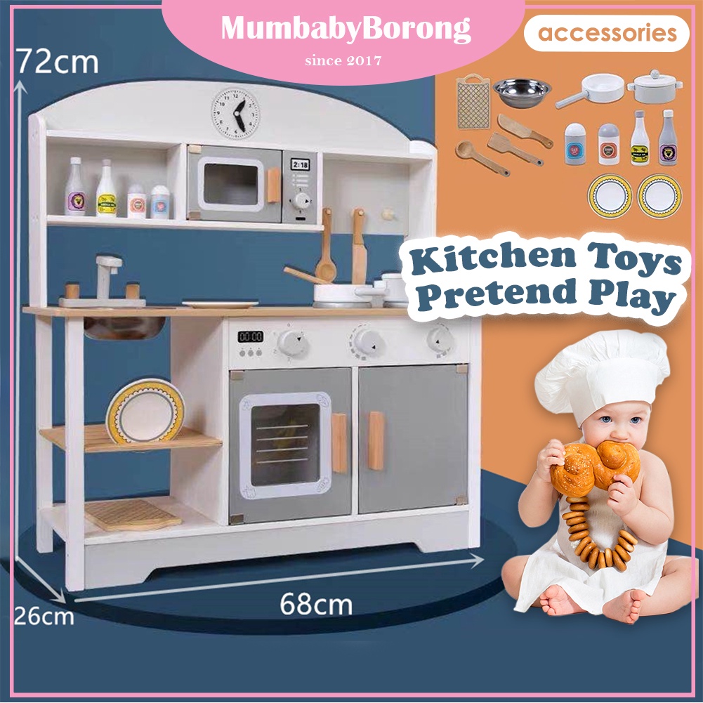 MB TKB-25 Japanese design Kitchen Toys Pretend Play Kids Kitchen Wooden ...