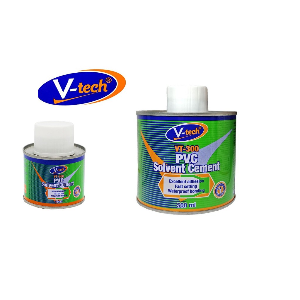 VT-300 V-TECH PVC GLUE / SOLVENT CEMENT ( 100ML/ 500ML ) | Shopee Malaysia