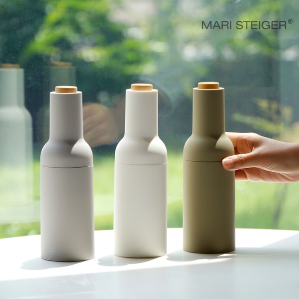 MARI STEIGER LUMI Gravity Electric Pepper Grinder Pink Salt Grinder One ...