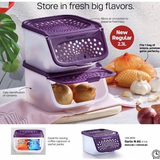 Tupperware (PURPLE) Garlic N All Keeper (1) 2.3L | Shopee Malaysia