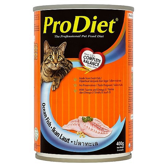 prodiet wet can cat foods OCEAN FISH 400g | Shopee Malaysia